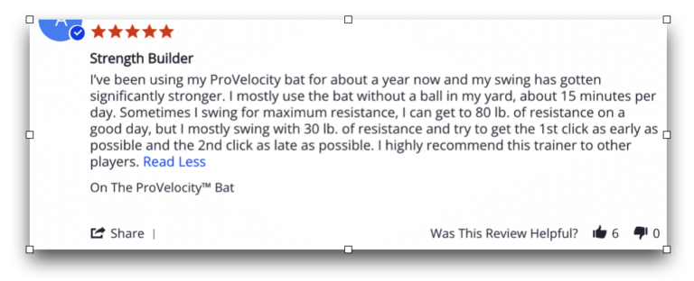 ProVelocity Bat - Baseball Training Bat to Increase Bat Speed | TANNER ...