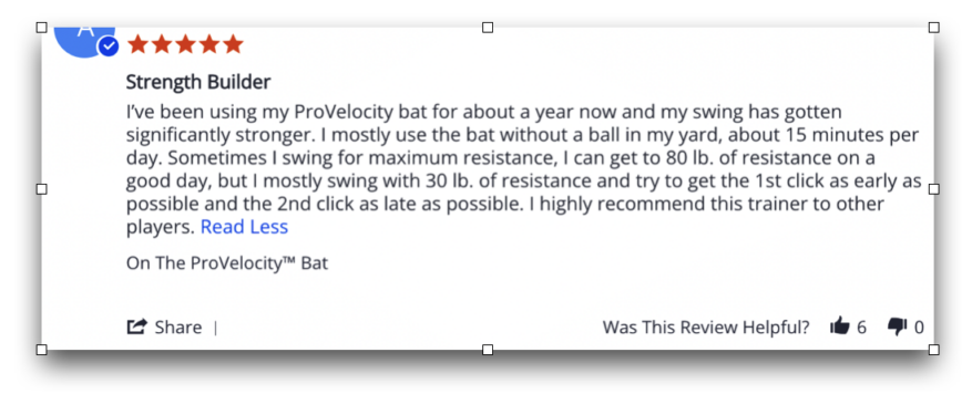 ProVelocity Bat - Baseball Training Bat to Increase Bat Speed | TANNER ...